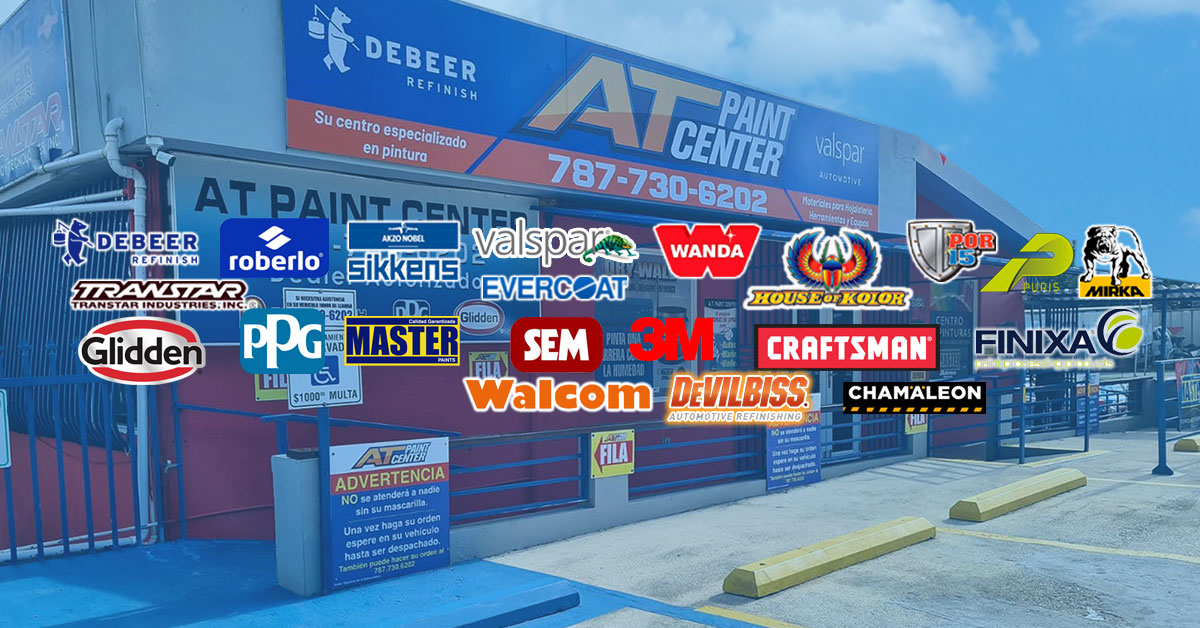 Productos | AT Paint Center Inc.